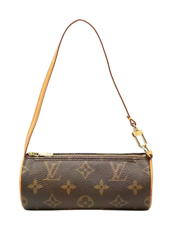LOUIS VUITTON 2000-2026 Monogram Papillon Pochette Handbag - Brown