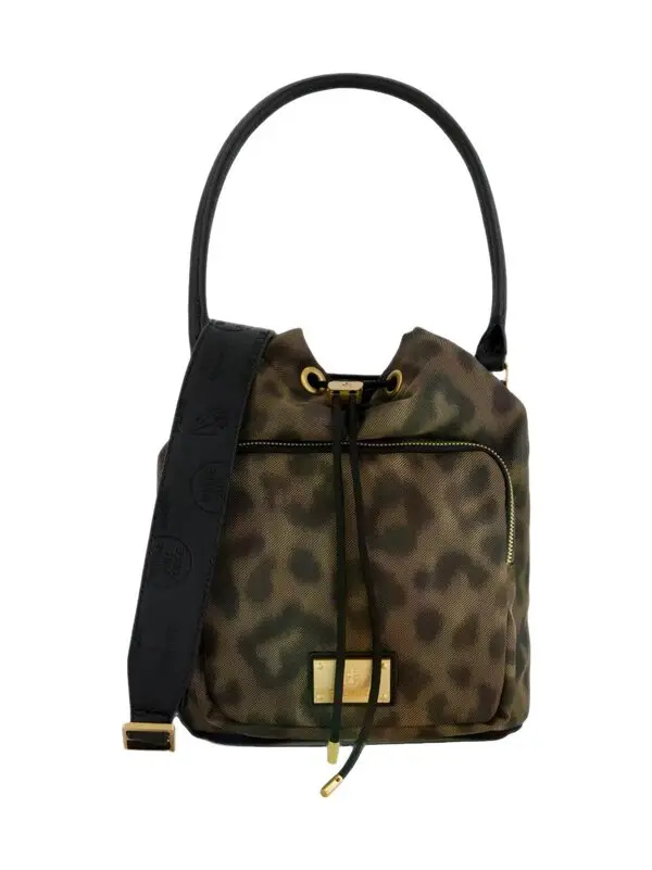 Premiata Leopard-print Drawstring Tote Bag - Brown