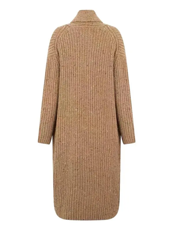 Fedeli Ribbed-knit Cashmere Cardigan - Brown