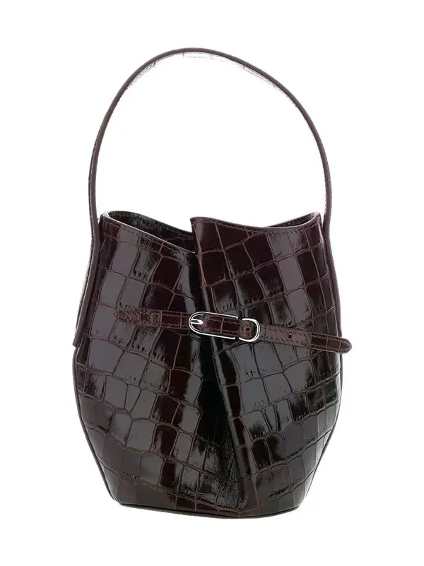 LIFFNER Croc-effect Shoulder Bag - Brown