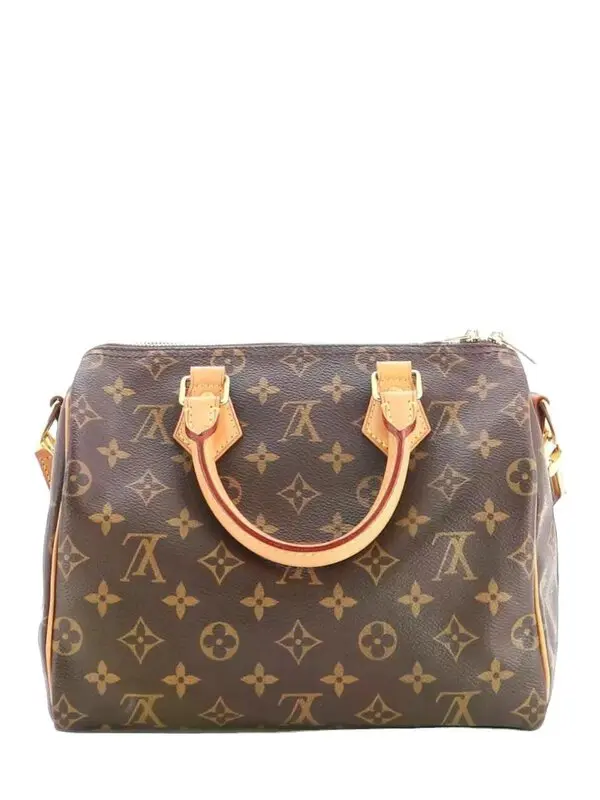 LOUIS VUITTON Speedy Bandouliere Bag Monogram Canvas 25 Satchel - Brown