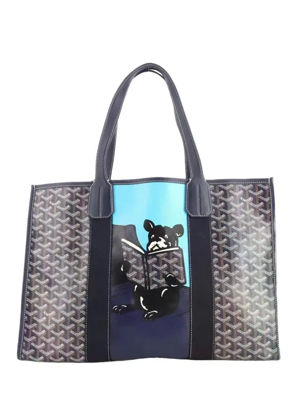 Goyard Villette Printed Coated Canvas Mm Tote Bag - Blue