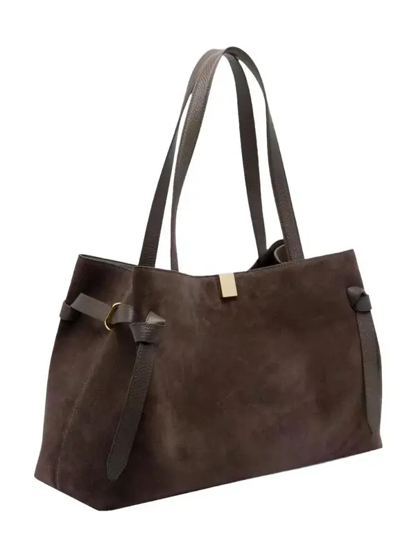 Yuzefi Gyoza Suede Tote Bag - Brown