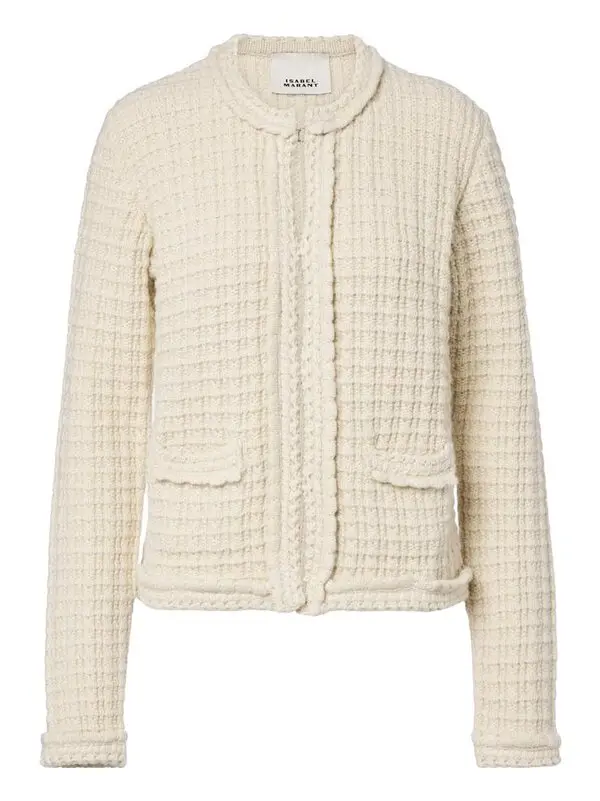 Isabel Marant Étoile Hortense Wool And Alpaca Cardigan - White