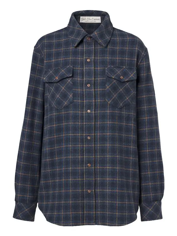 GOD'S TRUE CASHMERE Rugged Explorer Plaid Cashmere Shirt - Multicoloured