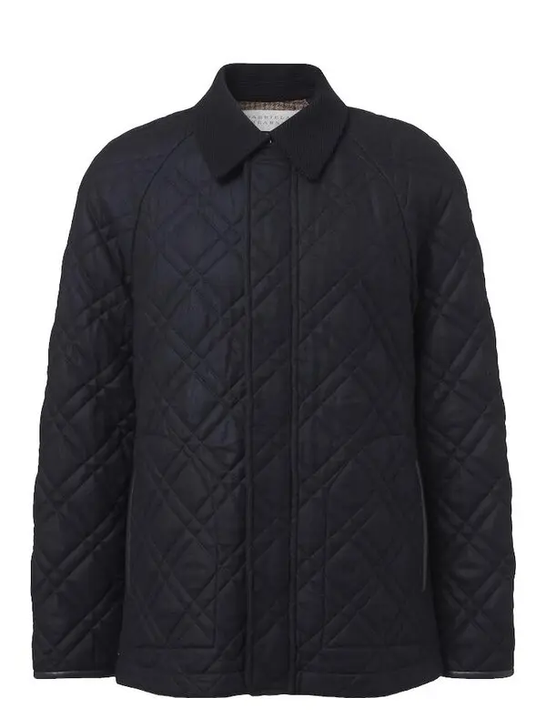 Gabriela Hearst Clarence Quilted Wool And Cashmere Jacket - Blue