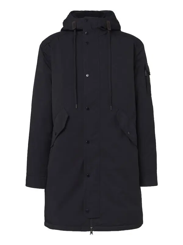 Moncler Nahan Hooded Down Coat - Blue