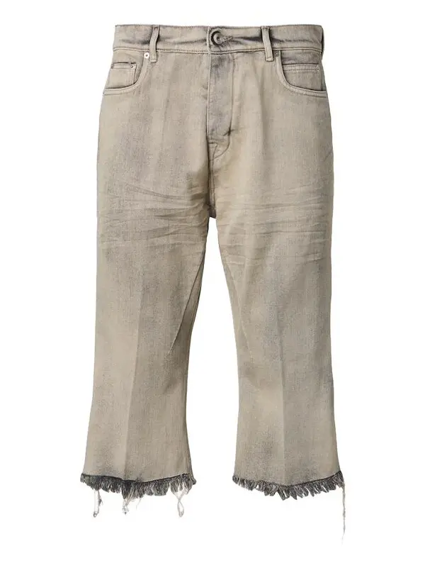 Rick Owens Bolan Cropped Wide-leg Jeans - Grey