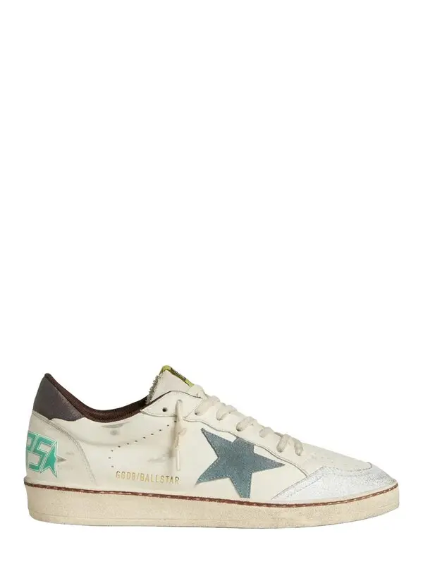 GOLDEN GOOSE Trainers In Leather "ballstar - White