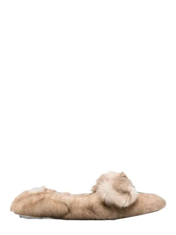 Zimmermann Ballerinas Shearling "carousel - Beige