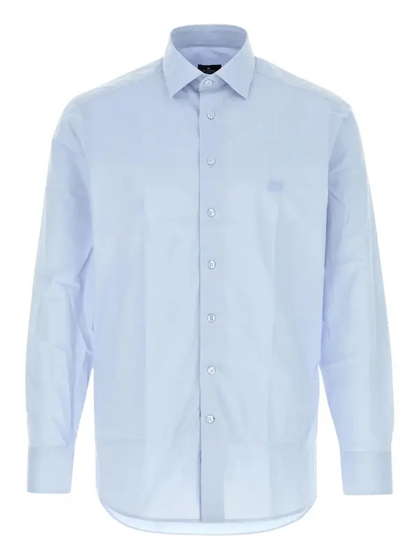 Etro Stretch Poplin Shirt - Blue
