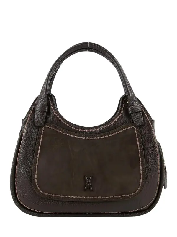 VISONA` Suede Bag - Brown