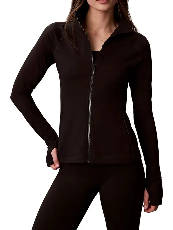 Calvin Klein Soft Sport 1.5 Full-zip Jacket - Black