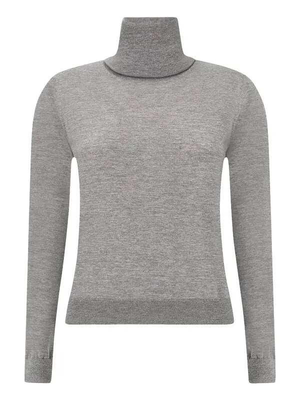 Paul & Shark Merino Wool Turtleneck Sweater - Grey