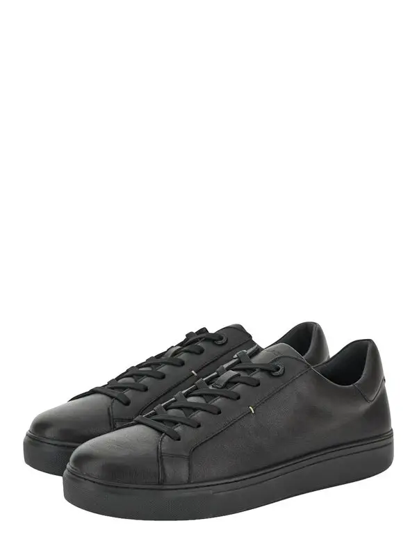 Paul & Shark Sneakers In Pelle - Black
