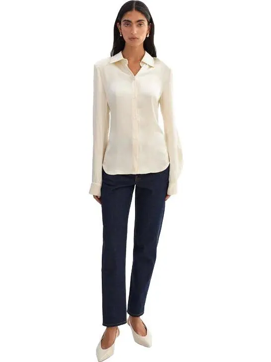 LAMARQUE Clarke | Satin Shirt - Cream