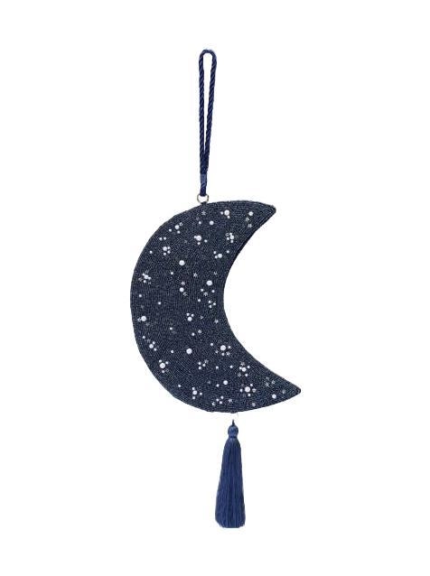 SIMONMILLER Beaded Crescent Wristlet - Navy