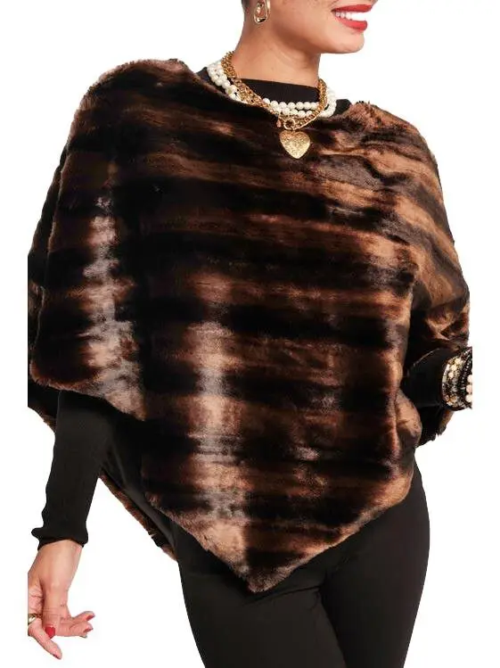 FRANCES VALENTINE The Envoy Poncho - Brown