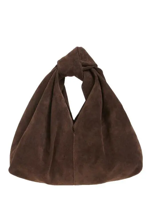 LOEFFLER RANDALL Helga Suede Knot Top Handle Bag - Tmoro