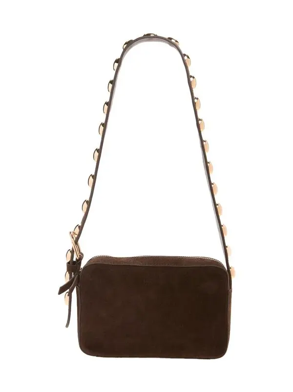 LOEFFLER RANDALL Tally Studded Suede Shoulder Bag - Tmoro