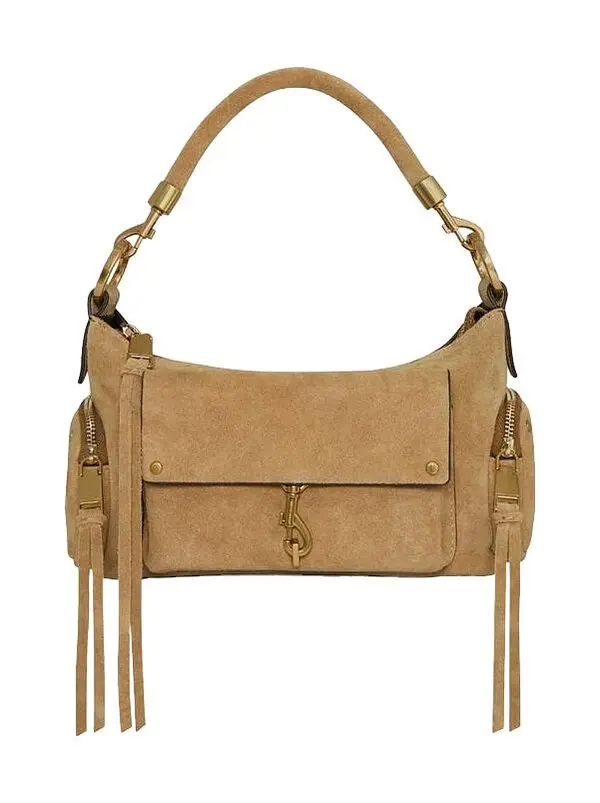 Rebecca Minkoff Mab Utility Leather Shoulder Bag - Chestnut