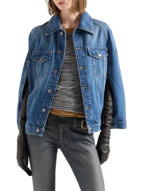 7 For All Mankind Denim Cape - Midtown