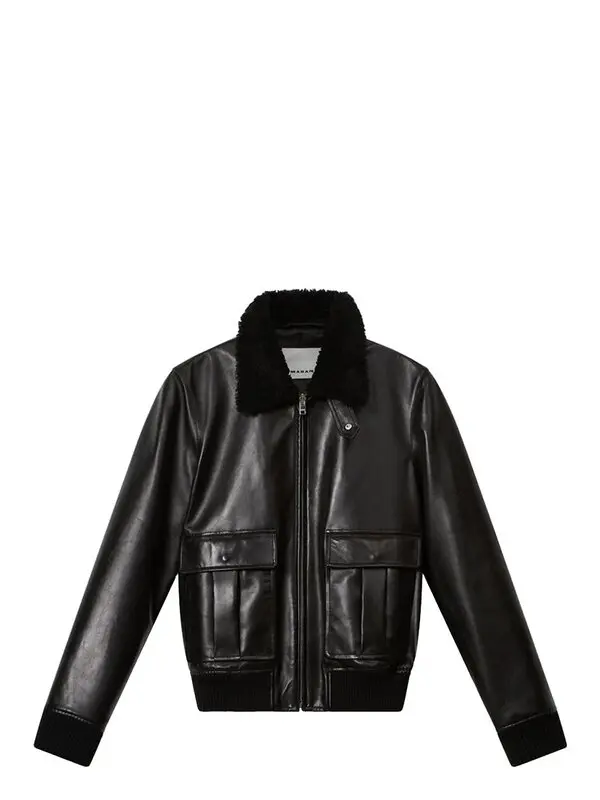 Isabel Marant Étoile Bowy Leather Jacket - Black