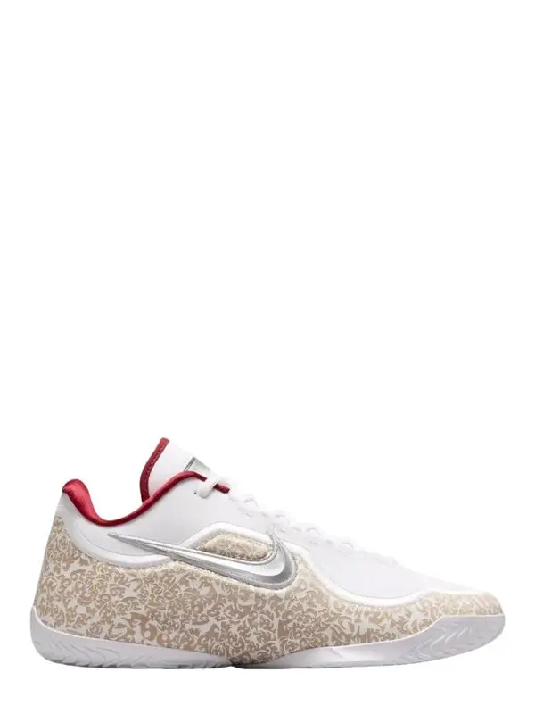 Nike Lebron 23 Laser Pe Metallic Silver Team Red - White