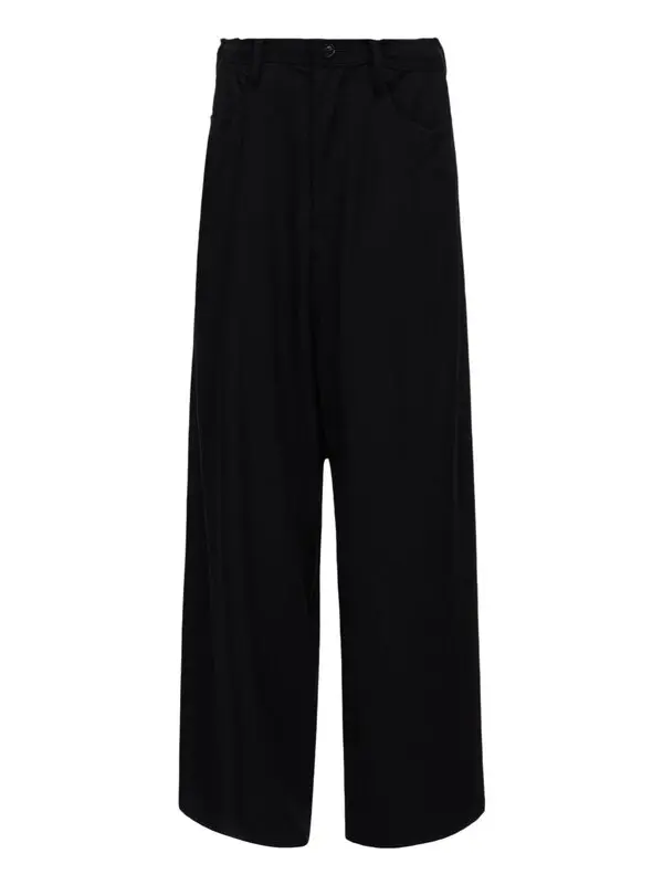Y’s O-long Straight Pants - Black