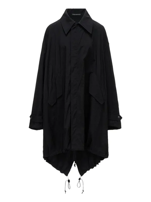 Y’s U-back Tiered Coat - Black