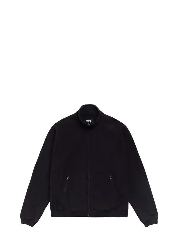 StÜssy Zip Fleece Mock Neck - Black