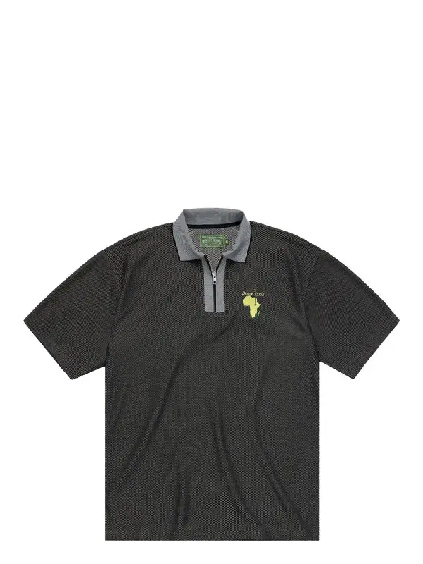 DENIM TEARS Masters Quarter-zip Polo 'metallic - Grey
