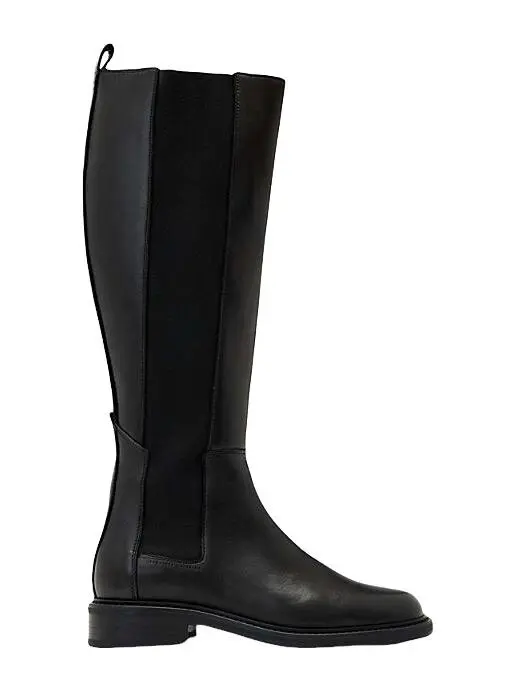 ALLSAINTS Bales Leather Knee-high Boots - Black