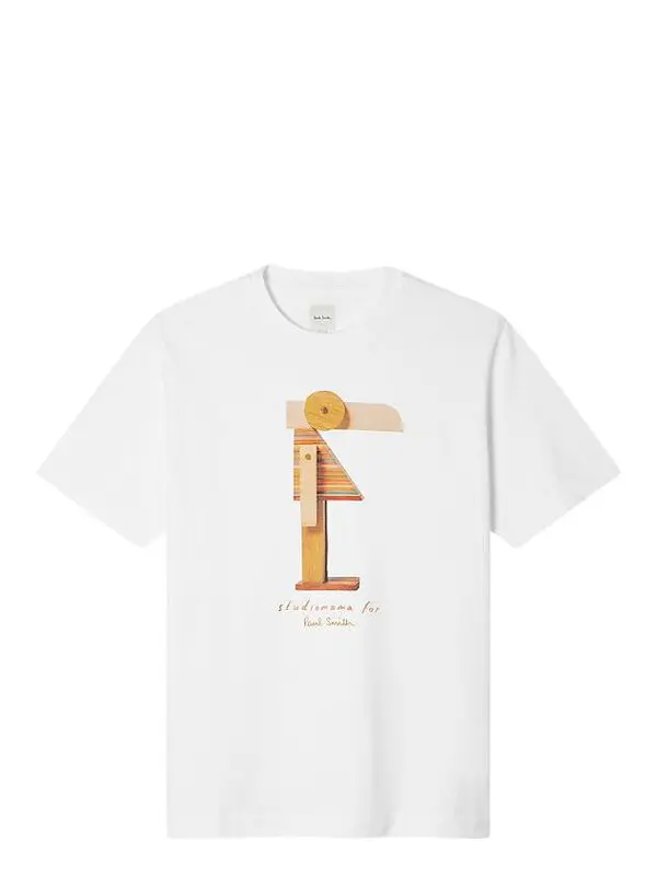 Paul Smith Dream Factory Douglas Printed Cotton T-shirt - White