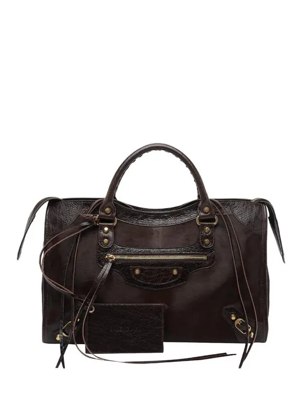 Balenciaga Medium City Handbag - Brown