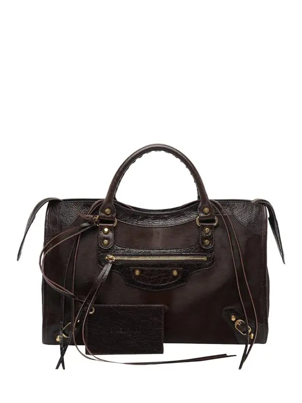 Balenciaga Medium City Handbag - Brown