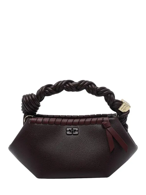GANNI Mini Bou Tresse' Handbag - Brown