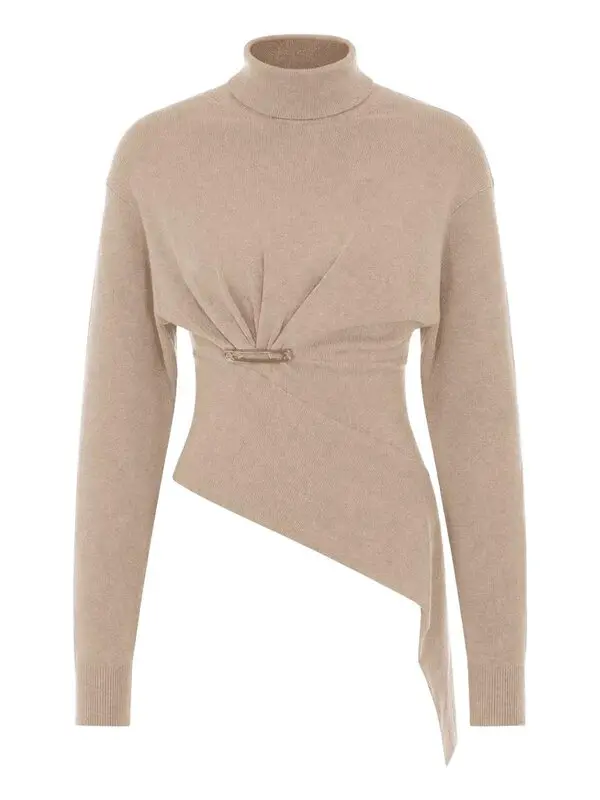 LANVIN Draped Sweater - Cream