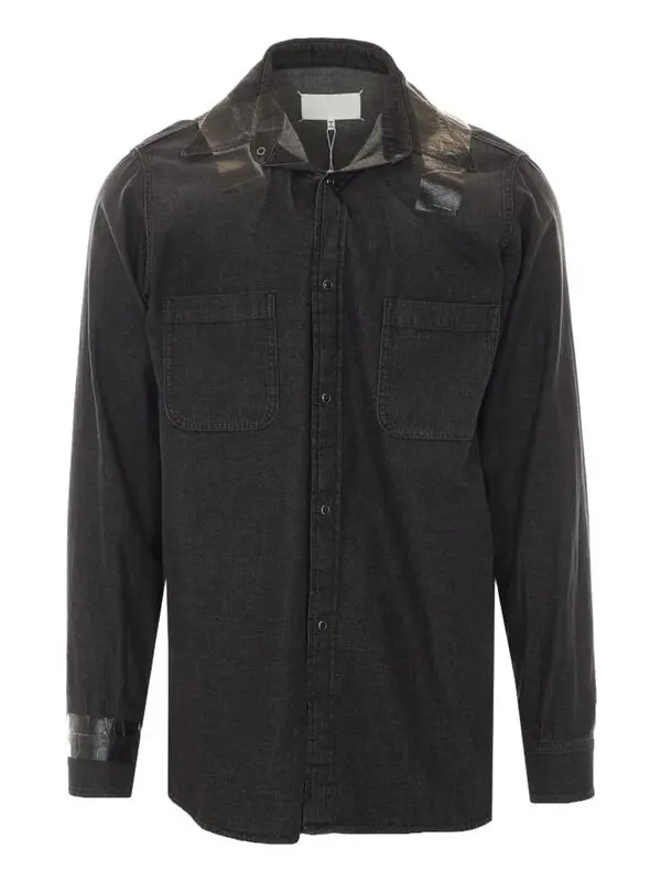 MAISON MARGIELA Taped Denim Shirt - Black