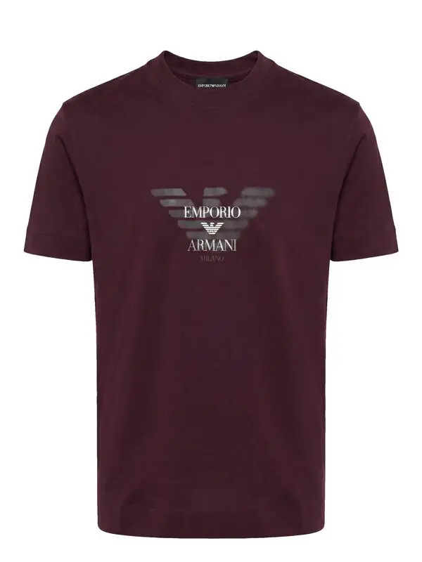 Emporio Armani Logo Graphic Crewneck T-shirt - Decadent Chocolate