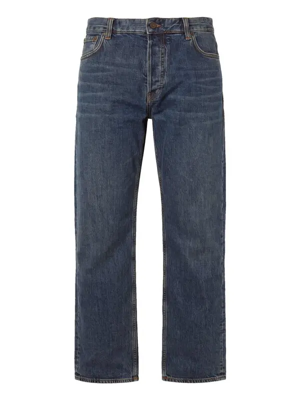 Emporio Armani S Straight-leg Denim Jeans - Medium Blue Denim
