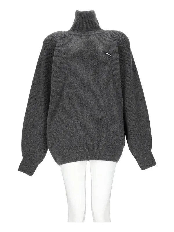 ROTATE BY BIRGER CHRISTENSEN Wool-cashmere Sweatshirt Sweater - Grey