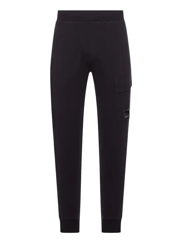 C.P. COMPANY C. P. Company Fleece Cargo Pants With Drawstring Waist - Black