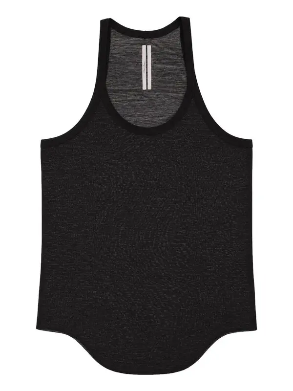 Rick Owens New Wool & Silk Top - Black