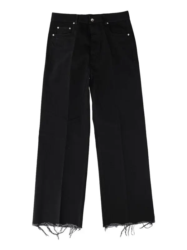 Rick Owens 100% Cotton Jeans - Black