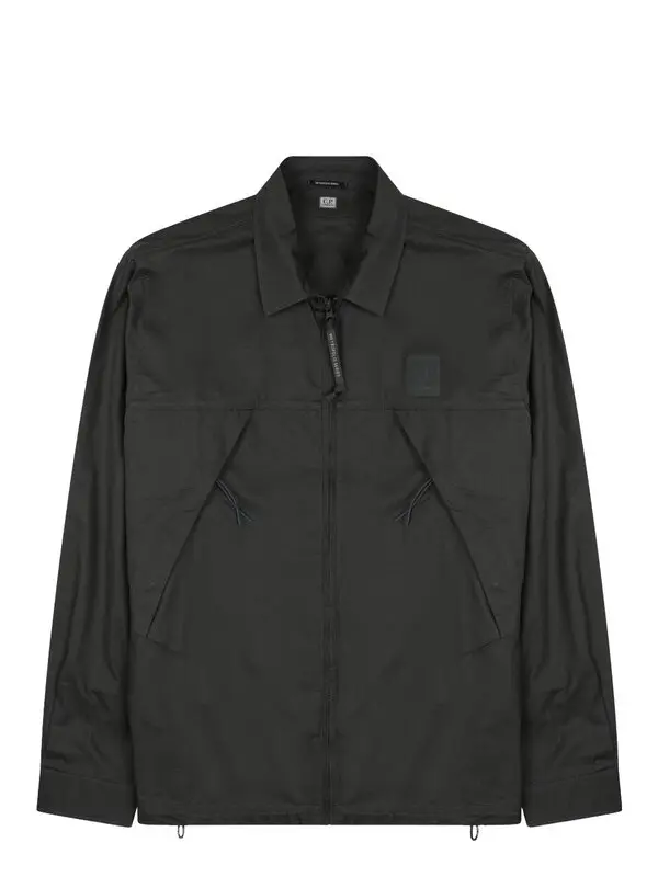 C.P. COMPANY C. P. Company Cotton Zip Front Jacket - Charcoal