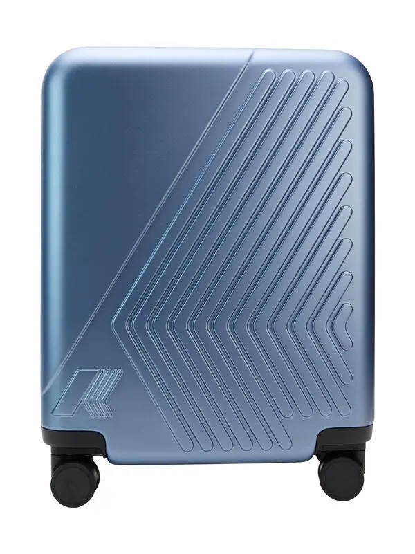K-WAY Eudoxie Logo Travel Handbag With Trolley Wheels, 55 Cm Carry-on - Blue