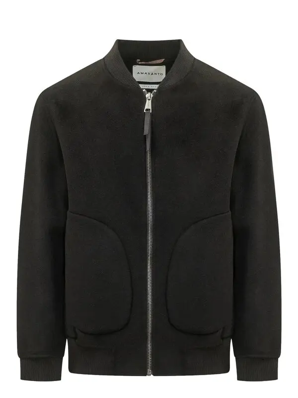 AMARANTO Bomber Jacket - Nero