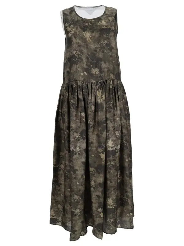 UMA WANG Elegant Draped Midi Dress For - Green