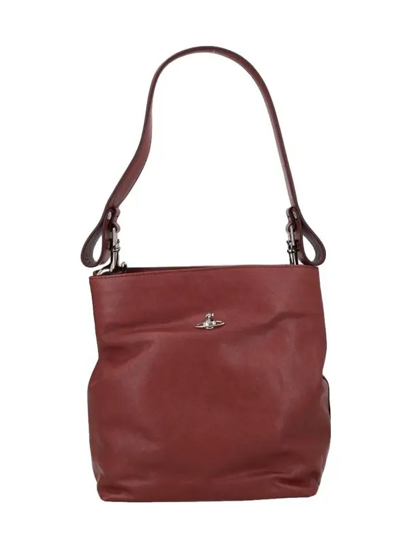 VIVIENNE WESTWOOD Lottie Mini Leather Shoulder Bag - Bordeaux